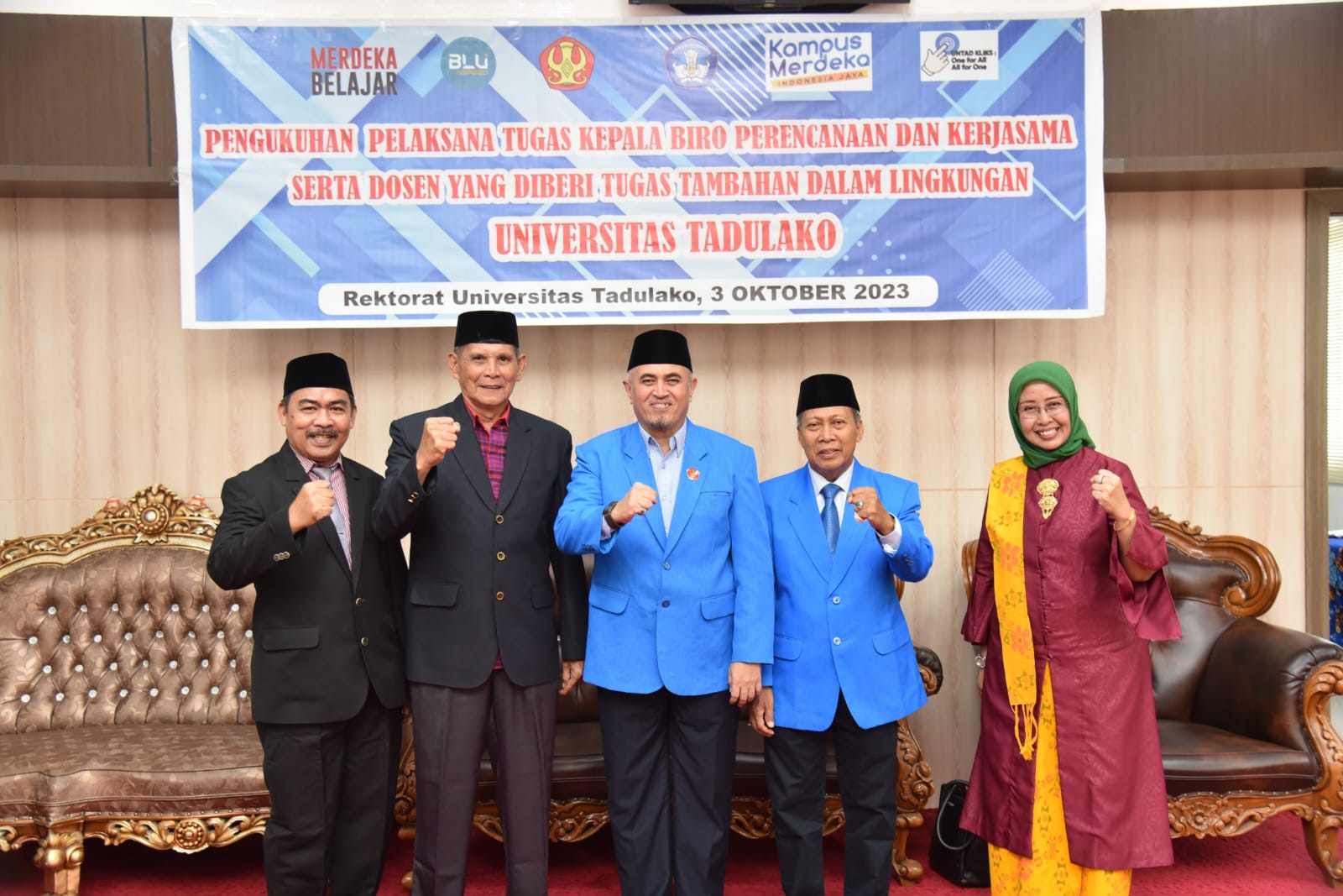 Rektor Lantik Plt Kepala Biro Perencanaan dan Kerjasama serta Pejabat ...